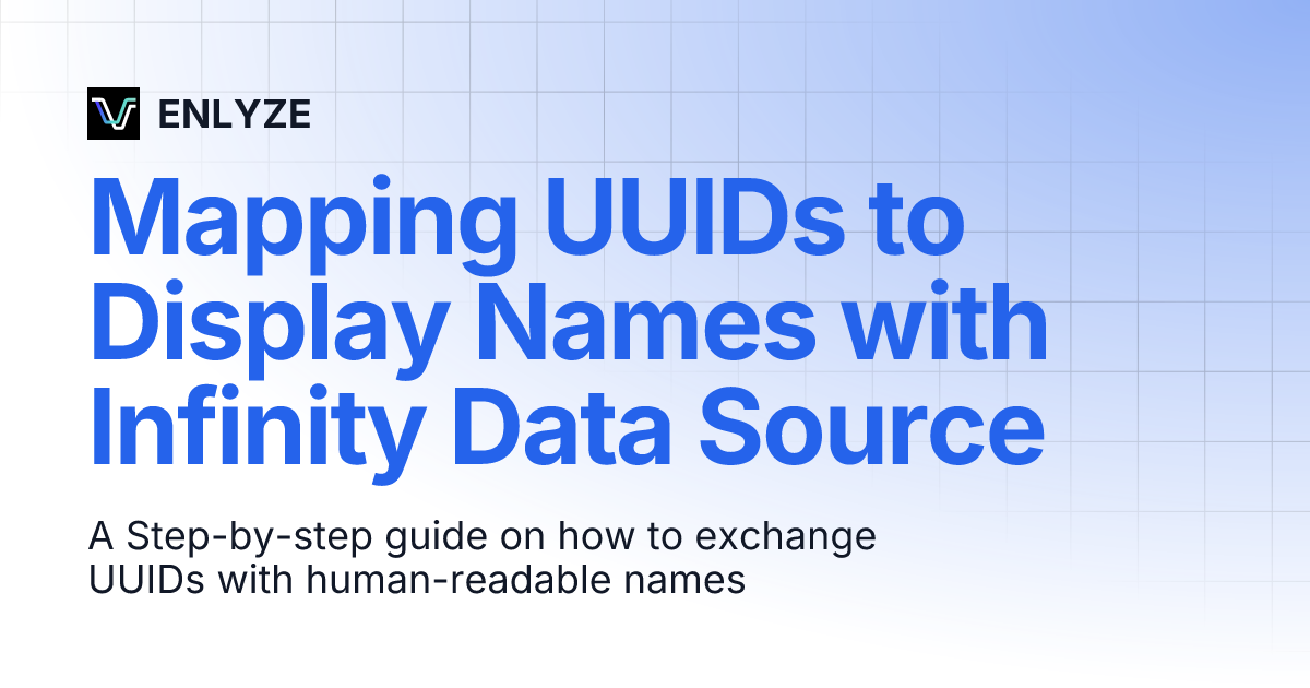 Mapping UUIDs to Display Names with Infinity Data Source | ENLYZE